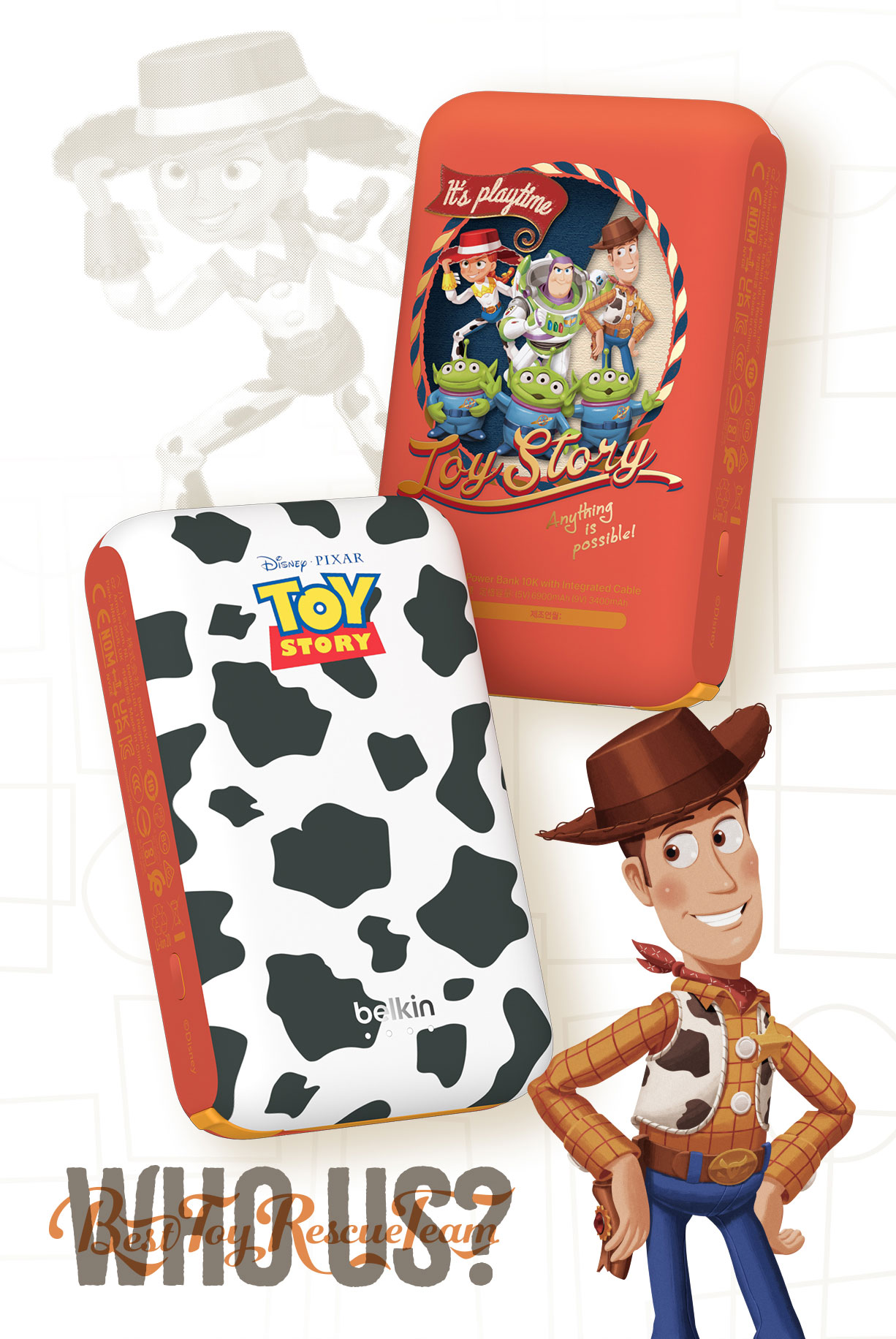 Belkin BPB021QCTS-DY Disney Toy Story BoostCharge Power Bank 10K with ...