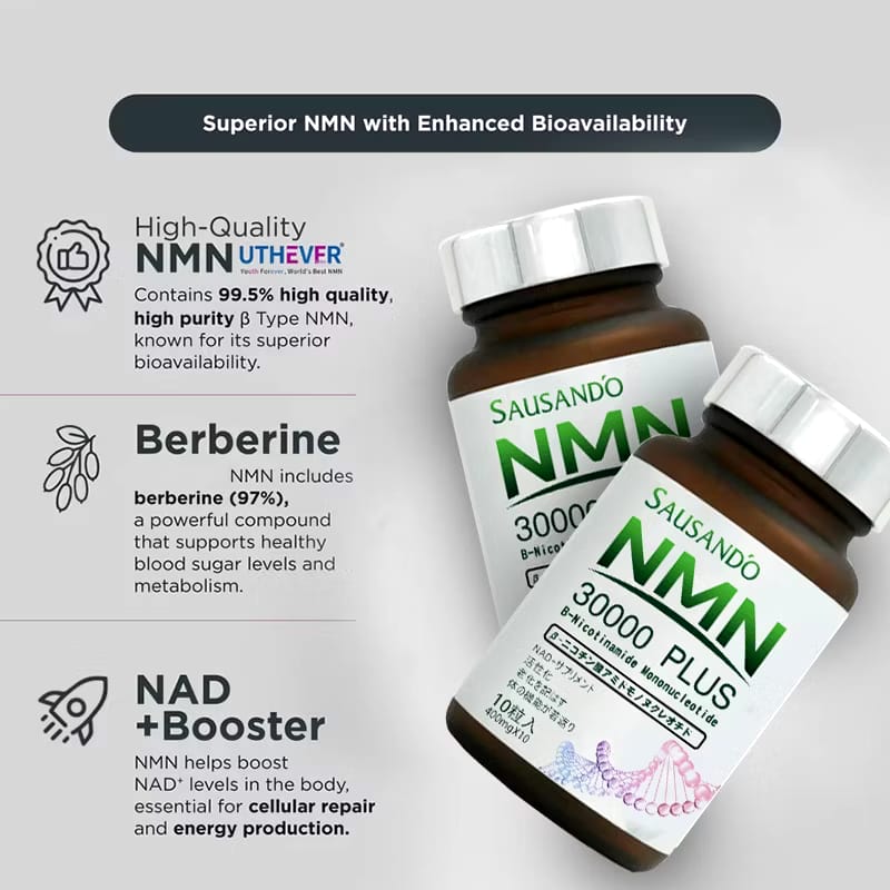 Sausando NMN (30000PLUS) Anti-Aging |Vitamin E Kapsul Anti-Kedut ...