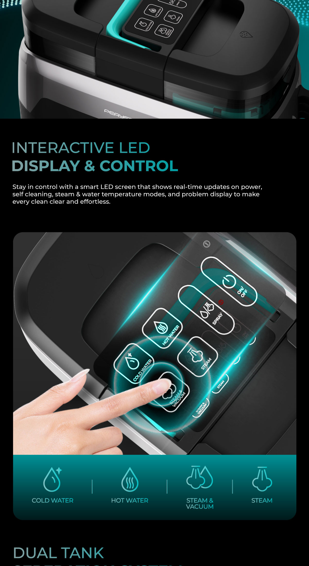 PerySmith M2 Pro Max Hot Water Steam Spot Cleaner CleanPro Series ...