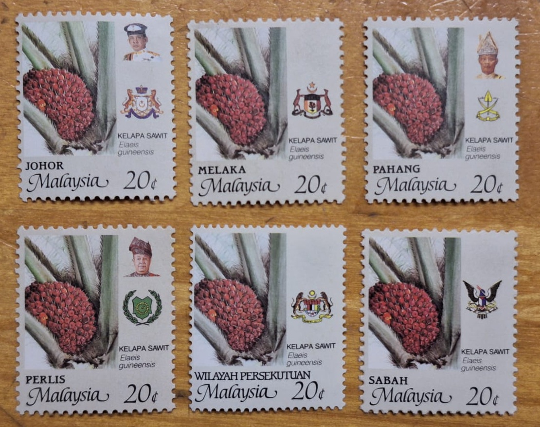 Malaysia Setem Pos Baru 2002 Agro Kelapa Sawit Mint Postage Stamp 20sen ...