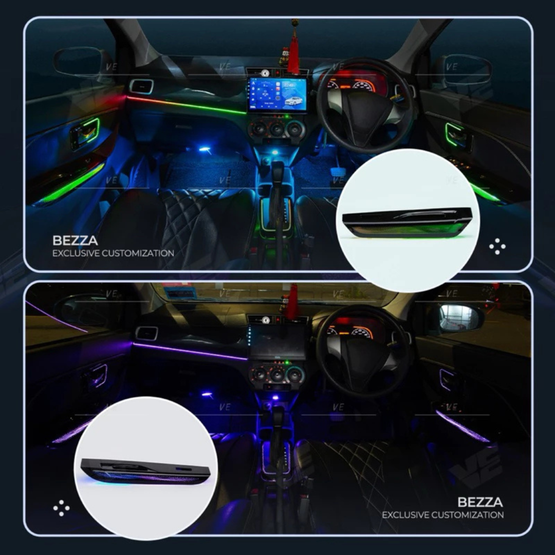 PERODUA BEZZA 2016-2025 LED RGB CAR AMBIENT LIGHT PLUG AND PLAY ...