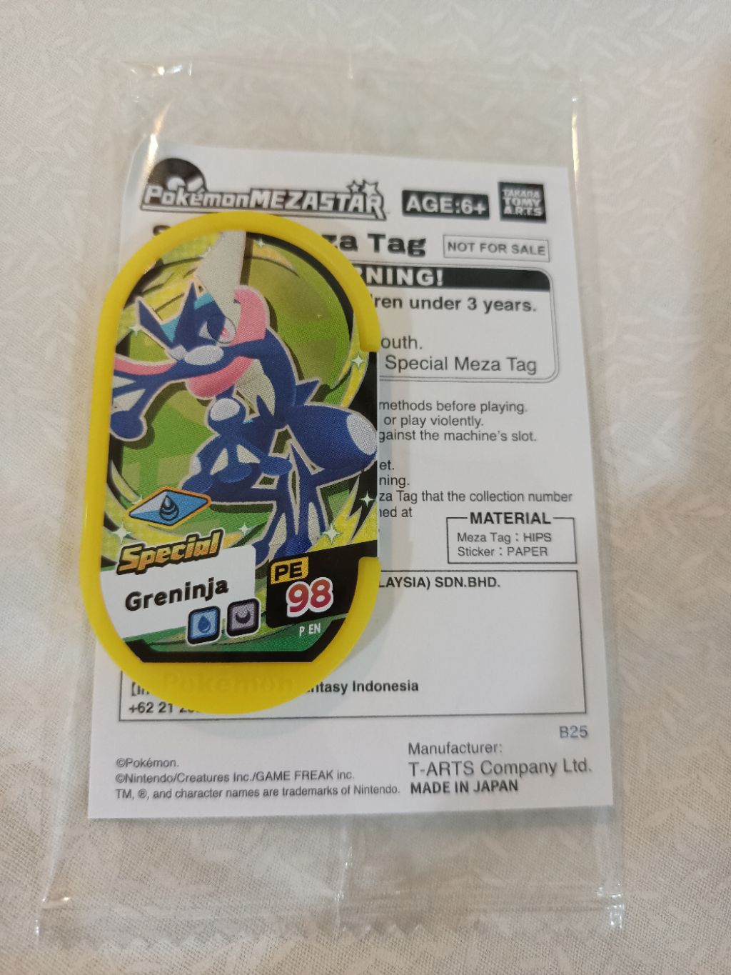 (Genuine Original) Pokemon Mezastar Special Meza Tag Greninja (Zmove ...
