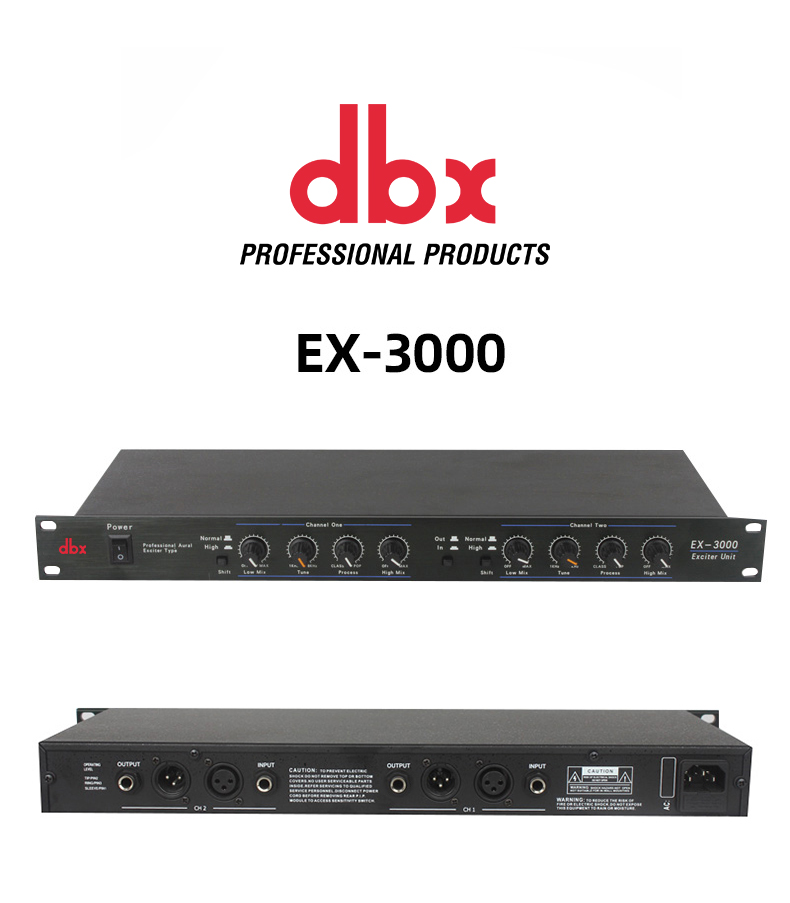 DBX EX3000/EX4000+ Bass Booster MAXIMIZER Digital Audio Boost Sound ...