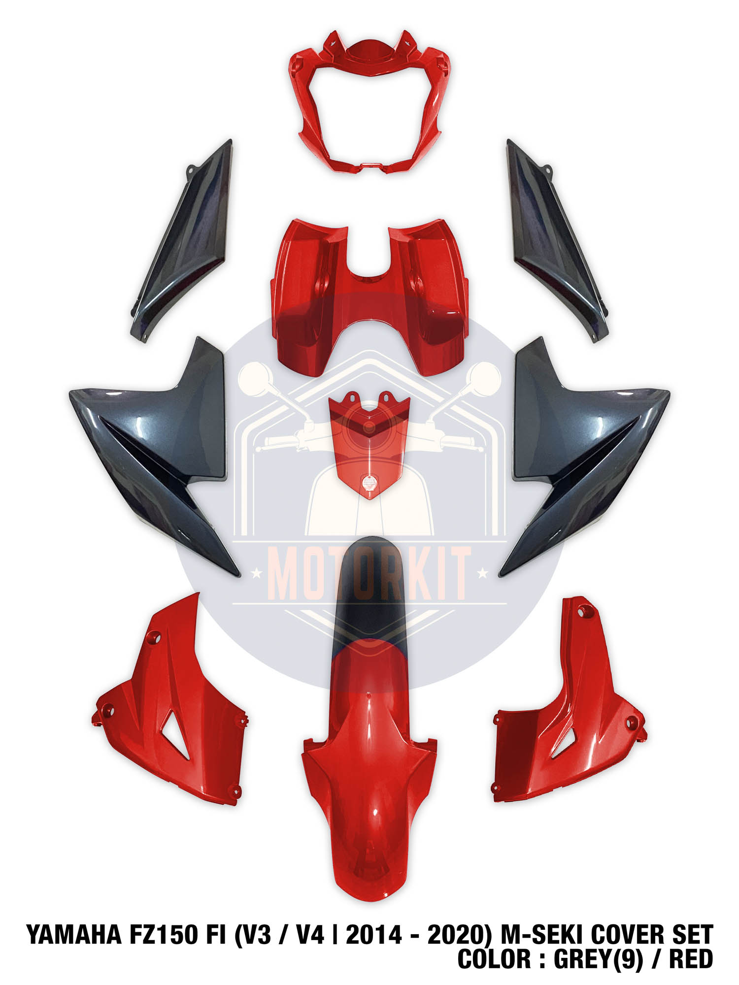 YAMAHA FZ150 FI FZ150I FI FZ 150 FI V3 V4 2014 - 2022 BARU M-SEKI COVER ...