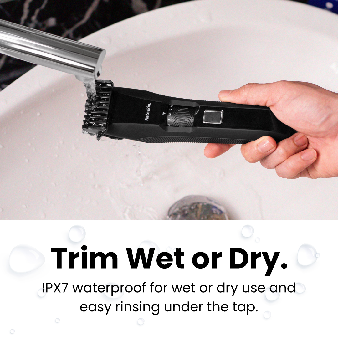 Nateskin Beard Trimmer: Precision Electric Shaver for Thick Beards 20 ...