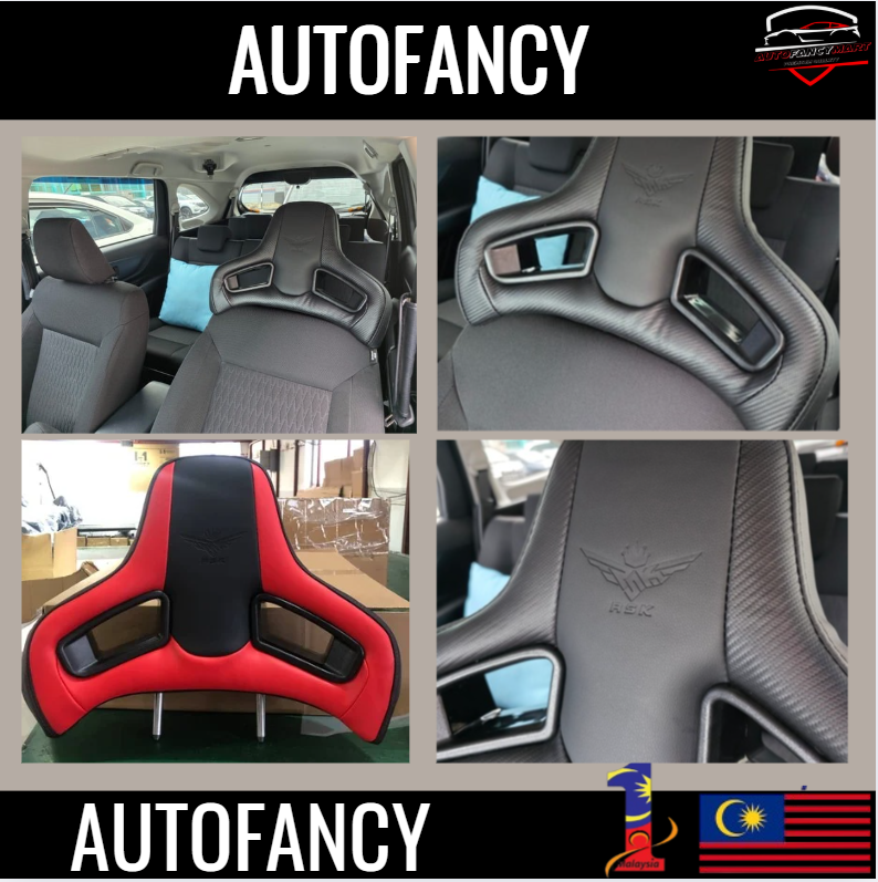 RDS SPORT SEAT PILLOW HEADREST PLUG & PLAY PERODUA MYVI G3 2018-2025 ...