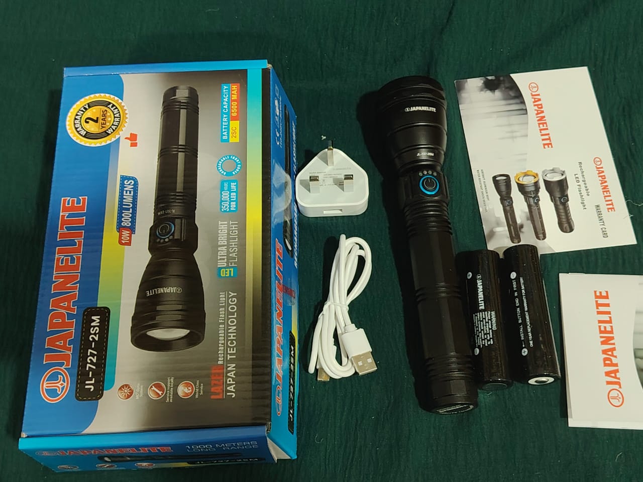 Japanlite JL-727 & JL-728 Rechargeable Torchlight | Super Bright 800 ...