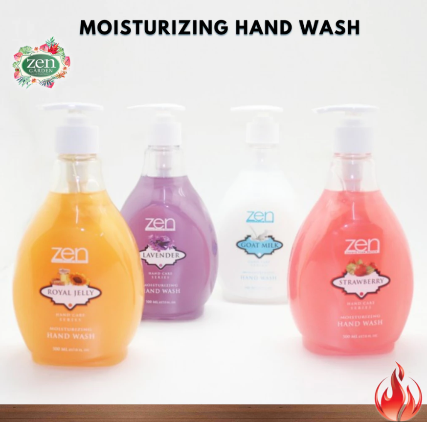 Zen Anti-Bacterial Hand Wash (500ml) - Germ Protection, Moisturizing ...