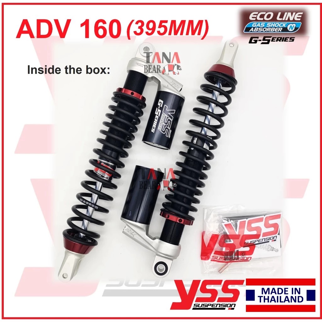 YSS ADV160 (395MM) Eco Line G-Series. Adjustable absorber monoshock ADV 160 Honda, Original YSS ...