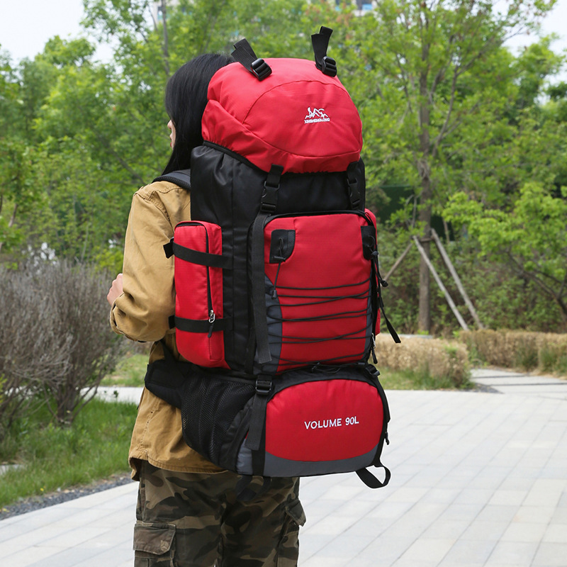 80L Hiking Backpack Waterproof Travel Bag Large Capacity Camping Bag ...