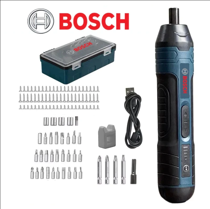 Bosch Mini Cordless Screwdriver Set 106 Pieces USB Cordless Drill ...