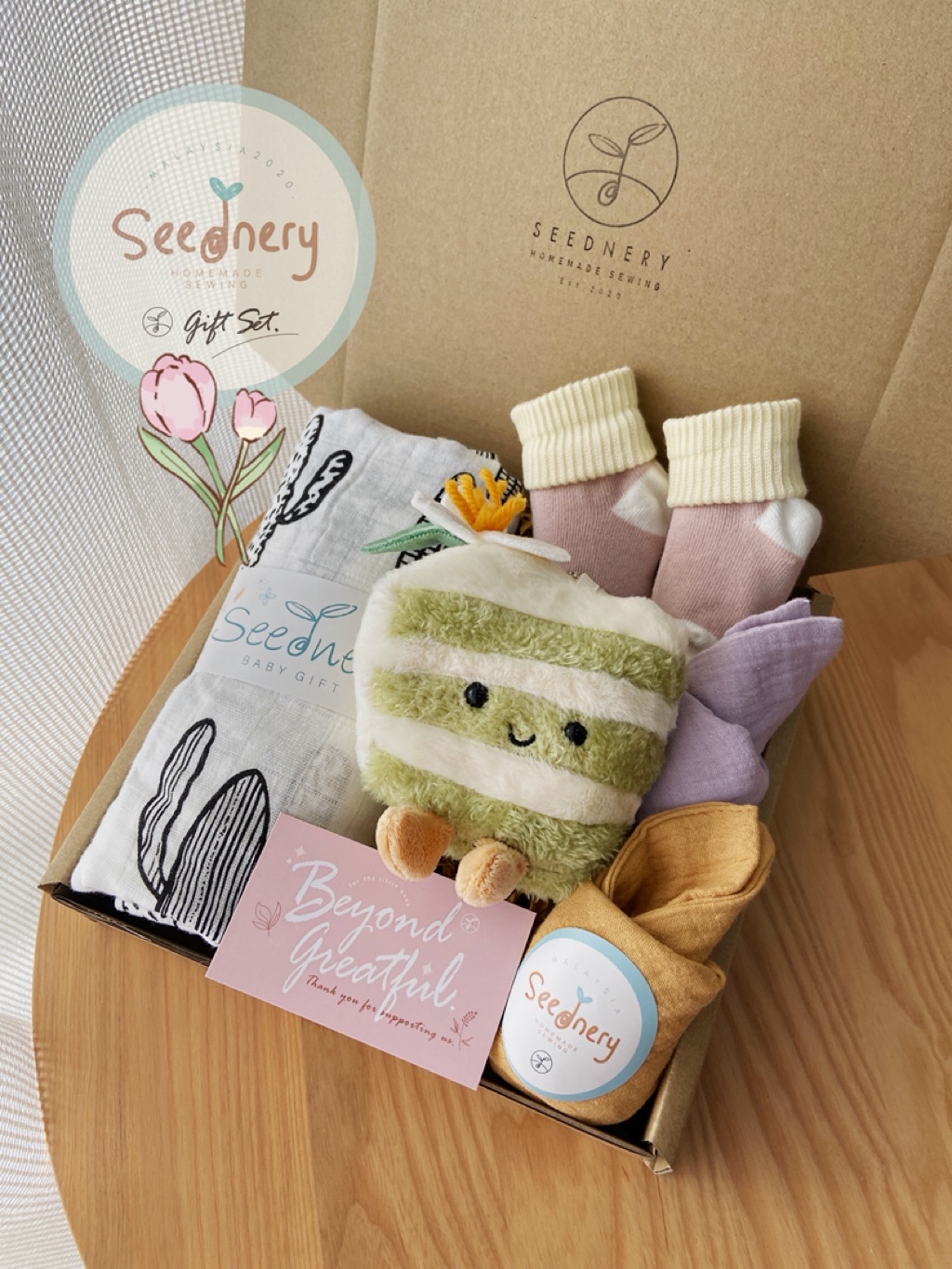 Seednery Newborn Baby Gift Set ｜Newborn Gift Hampers｜Gift box newborn ...