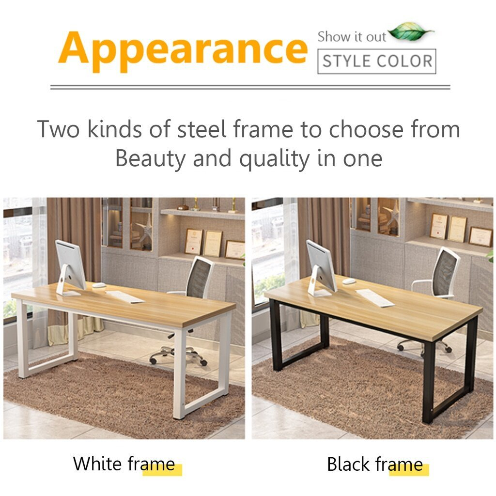 MT 140cm Study Writing Table Meja Belajar Computer Office Desk Notebook ...