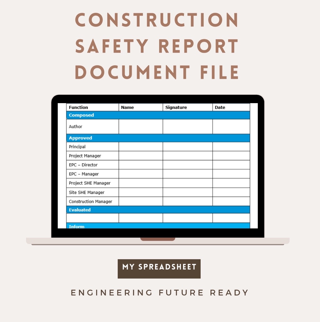 Construction safety report document file | Shopee Malaysia