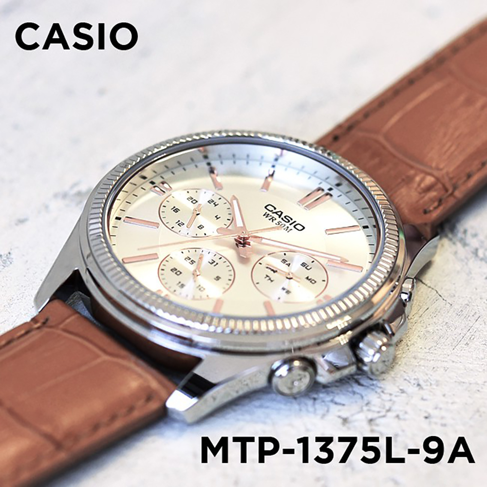 [100% Original]CASIO MTP-1375L Men Watch 3Sub-dials 24H | Gunuine ...