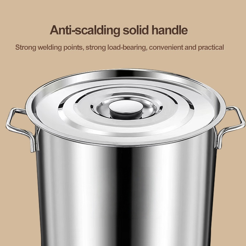 Stainless steel soup bucket stainless steel pot Periuk Sup Baldi sup ...