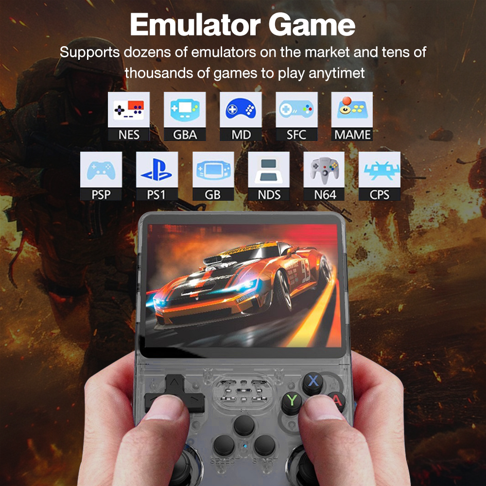 R36S Retro Handheld Video Game Console15K Game Sistem Linux Skrin IPS ...