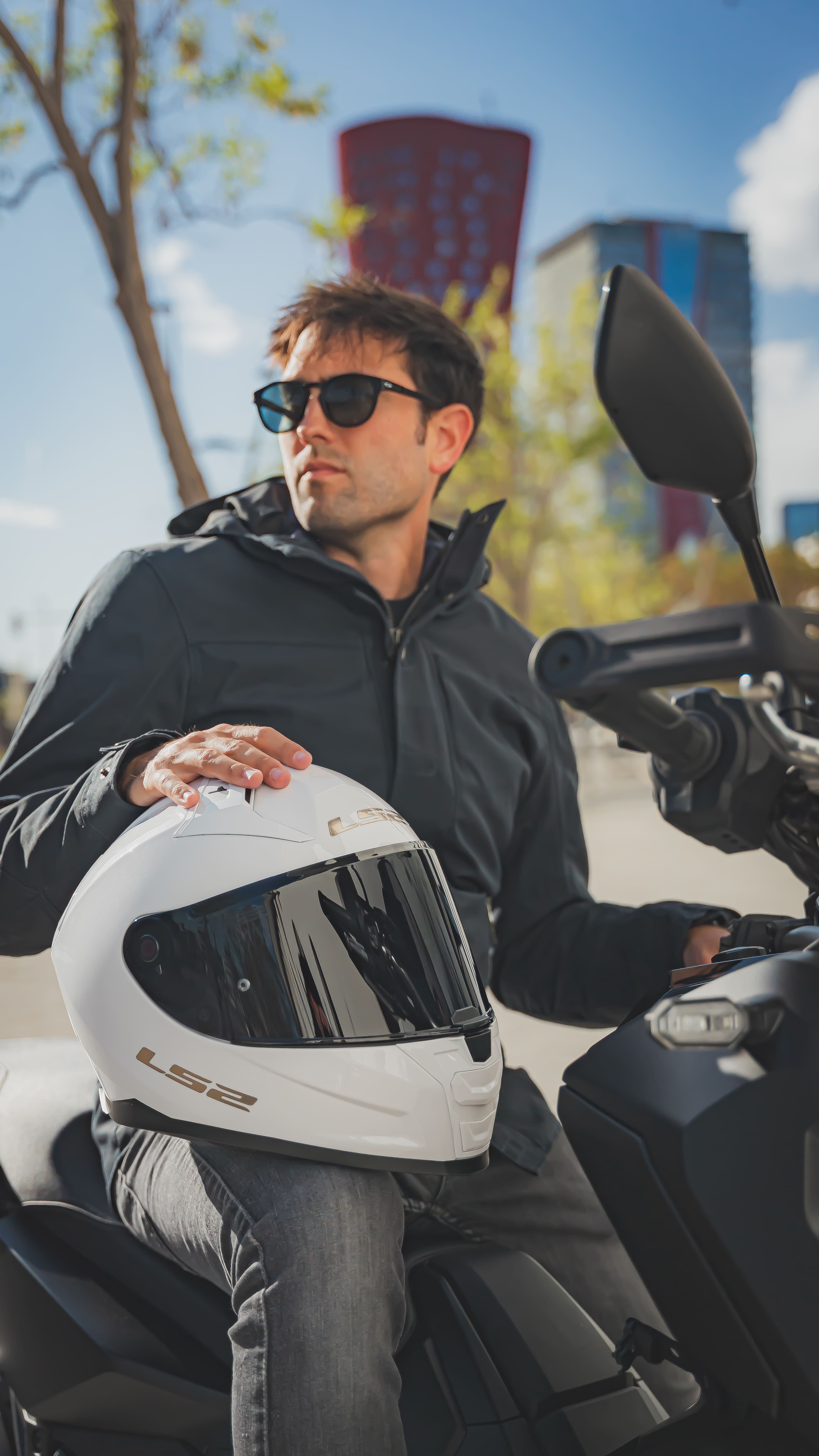 LS2 Motorcycle Helmet Full Face Helmet FF811 VECTOR II FIBER GLASS Dual ...