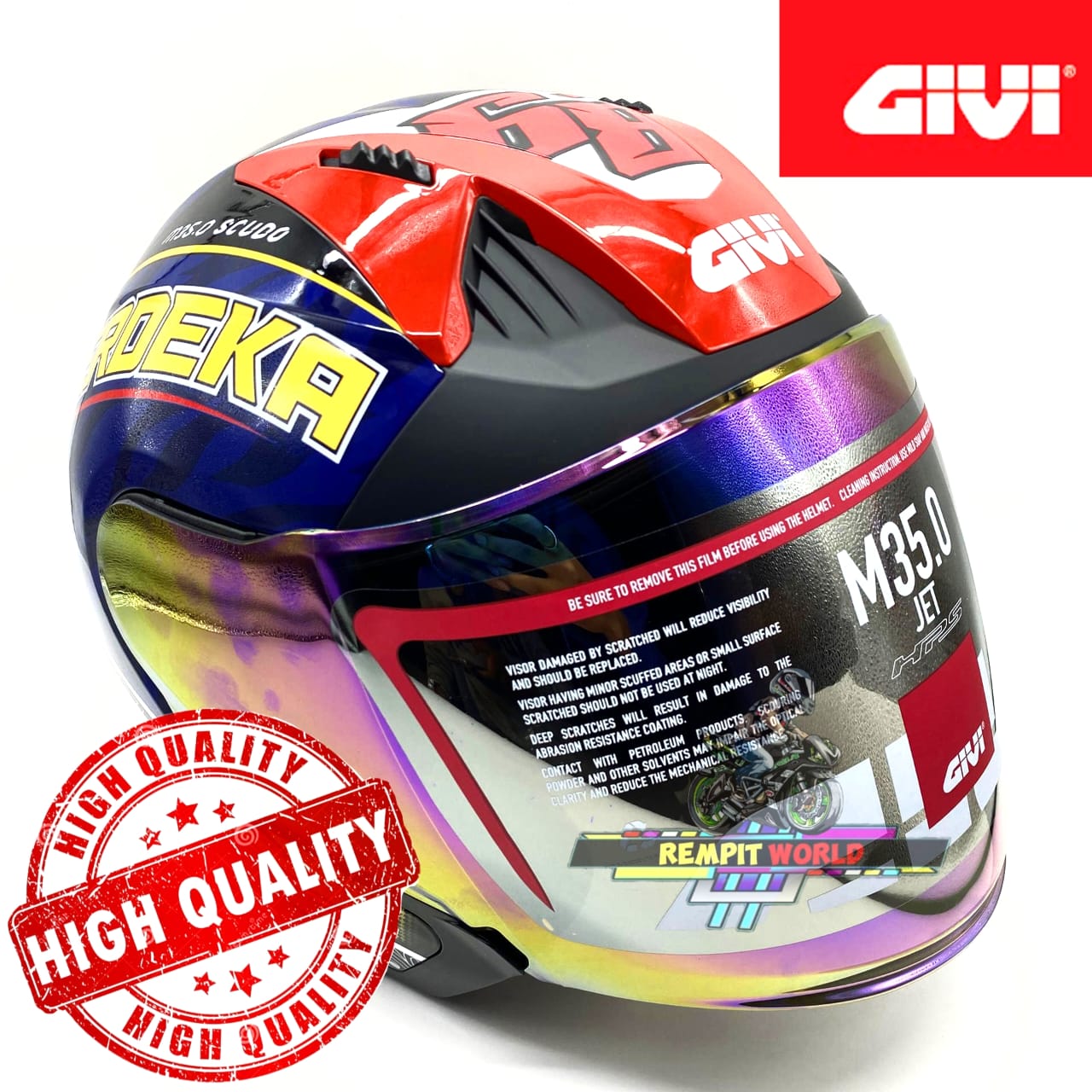 HELMET GIVI MERDEKA 68TH M35.0 LIMITED EDITION MERDEKA EDITION HELMET ...
