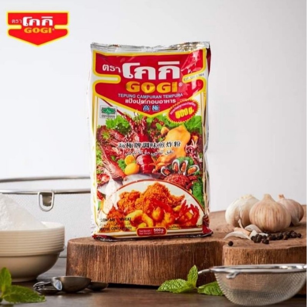 Tepung Ayam Goreng Campuran Tempura Cap Gogi 500g / Gogi Brand Tempura ...