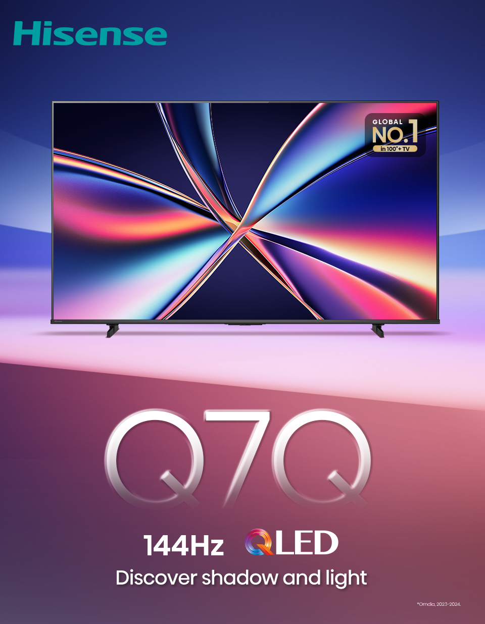 𝟐𝟎𝟐𝟓 𝐍𝐄𝐖* HISENSE 55" 65" 75" 85" 4K QLED Smart TV Q7Q Series 144Hz Game Mode Pro 55Q7Q 65Q7Q ...
