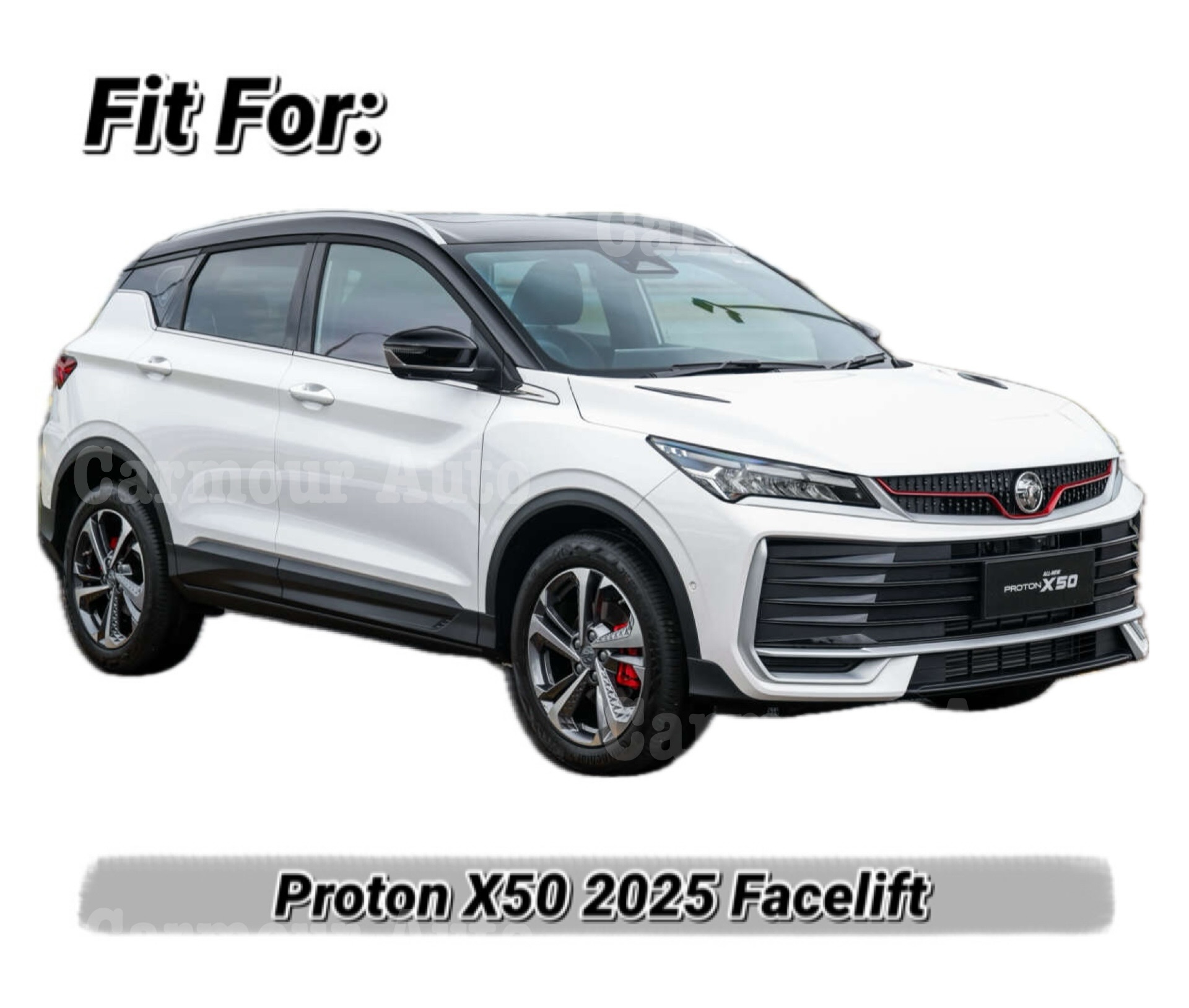 Proton X50 Facelift 2025 Rear Trunk Spoiler Rear Wing Ducktail Spoiler ...