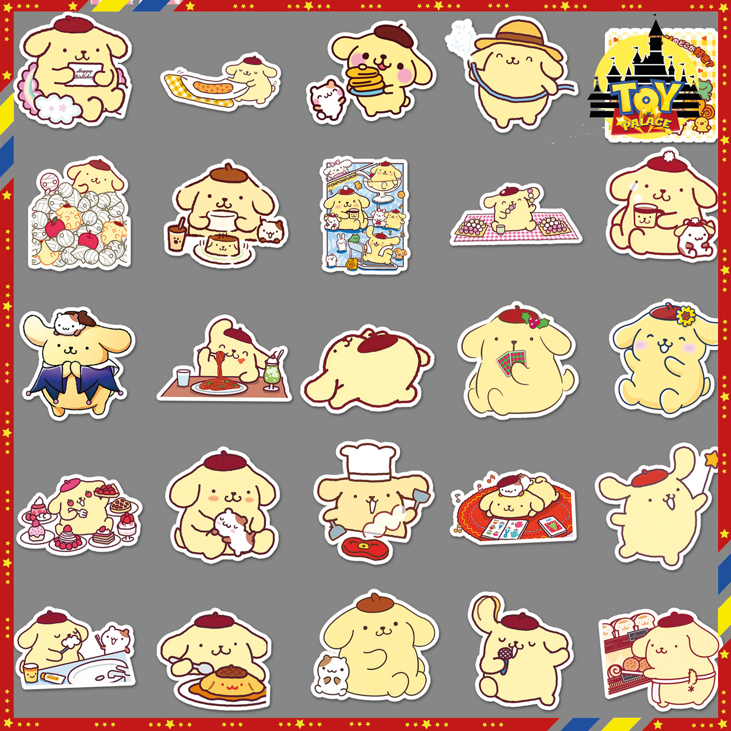50 Piece Funny Pom Pom Purin DIY Waterproof Stickers For Laptop Phone ...