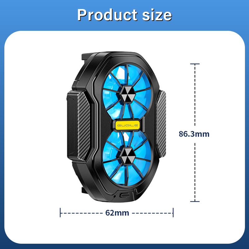 Dual Fan Rechargeable Long Lasting Stronger cooling FS01 Air cooling ...
