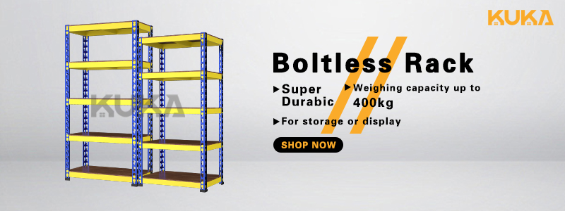 🔥4/5 Tier Boltless Rack Rak Besi Heavy Metal Frame Rak Buku Warehouse ...