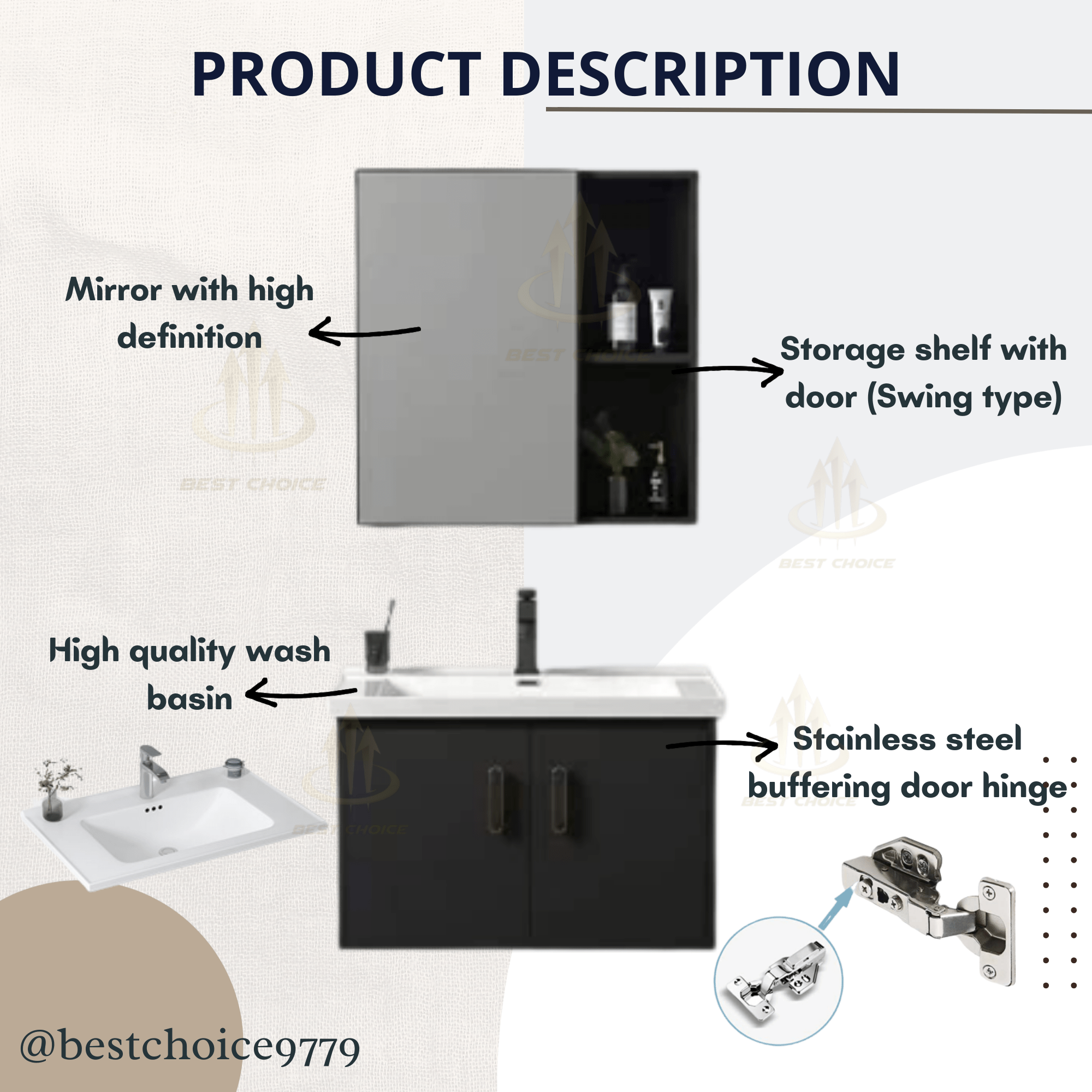 Aluminium Bathroom Cabinet sinki bilik air toilet Ceramic basin Sink ...