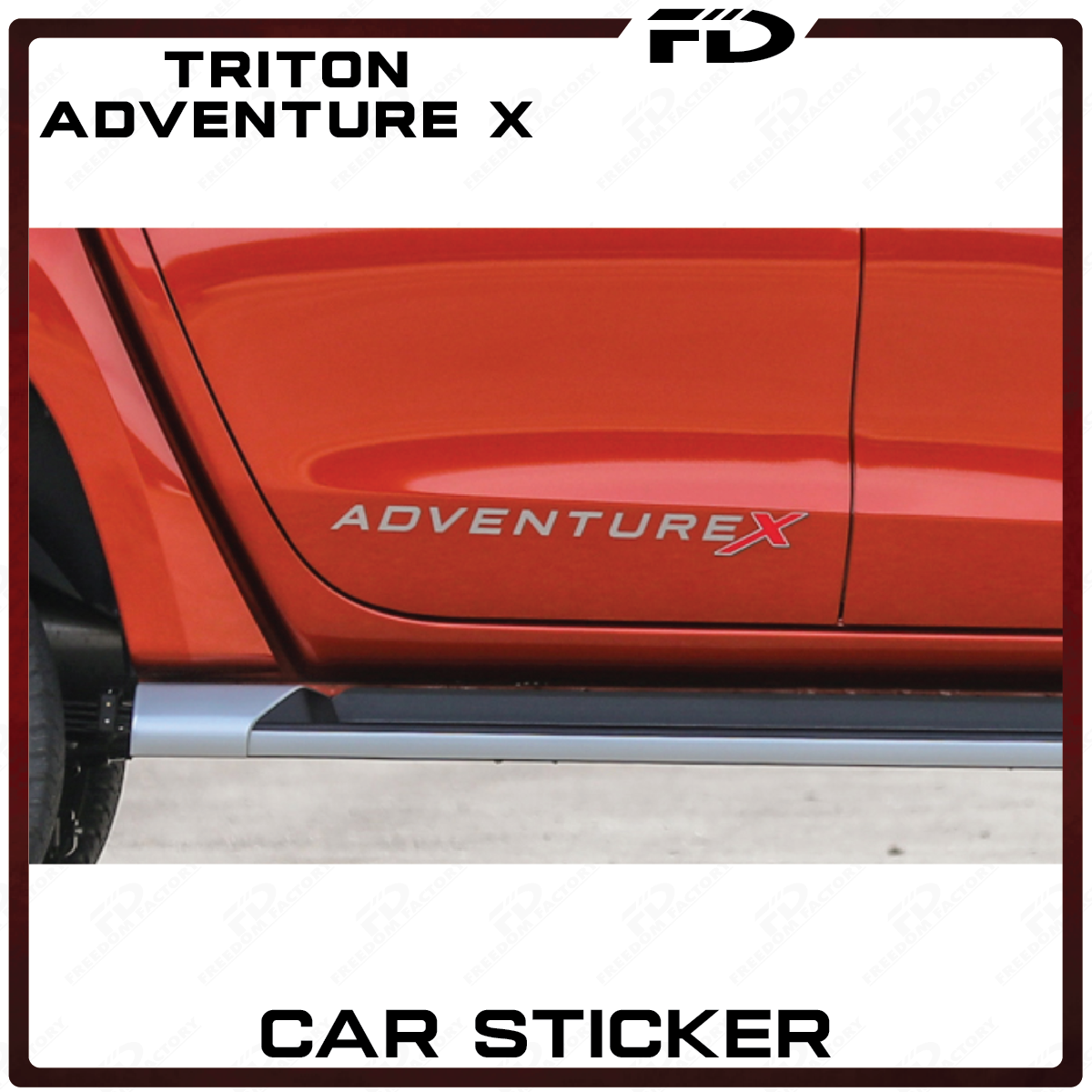 MITSUBISHI TRITON Body Sticker Side Lining - Triton Stiker 4x4 Pelekat ...