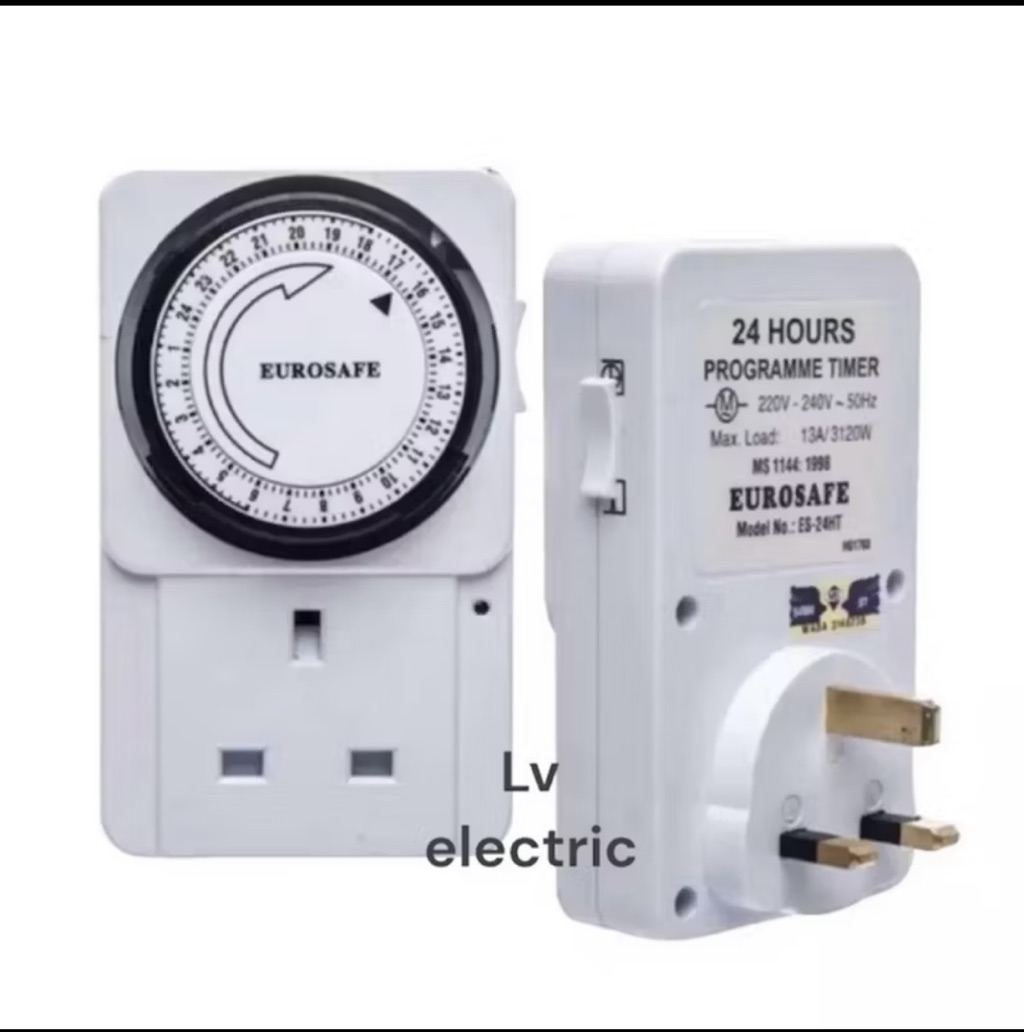 Multi Programmer Timer 13A SOCKET EUROSAFE/SUM sirim 🔥 | Shopee Malaysia