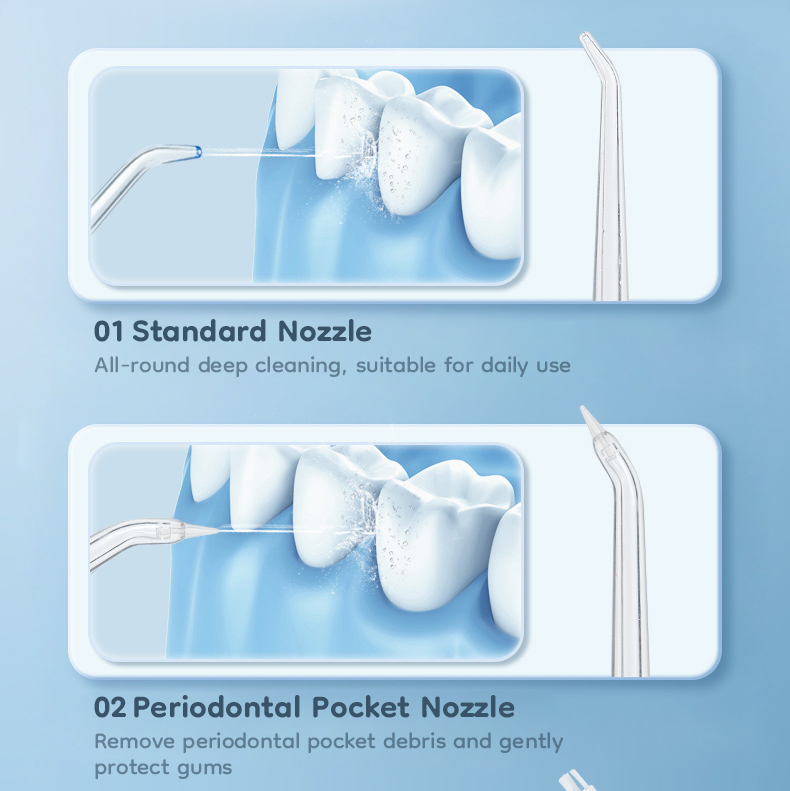 Airuidu CF530 Water Flosser 300ML Large Water Tank Dental Floss 3-Speed ...