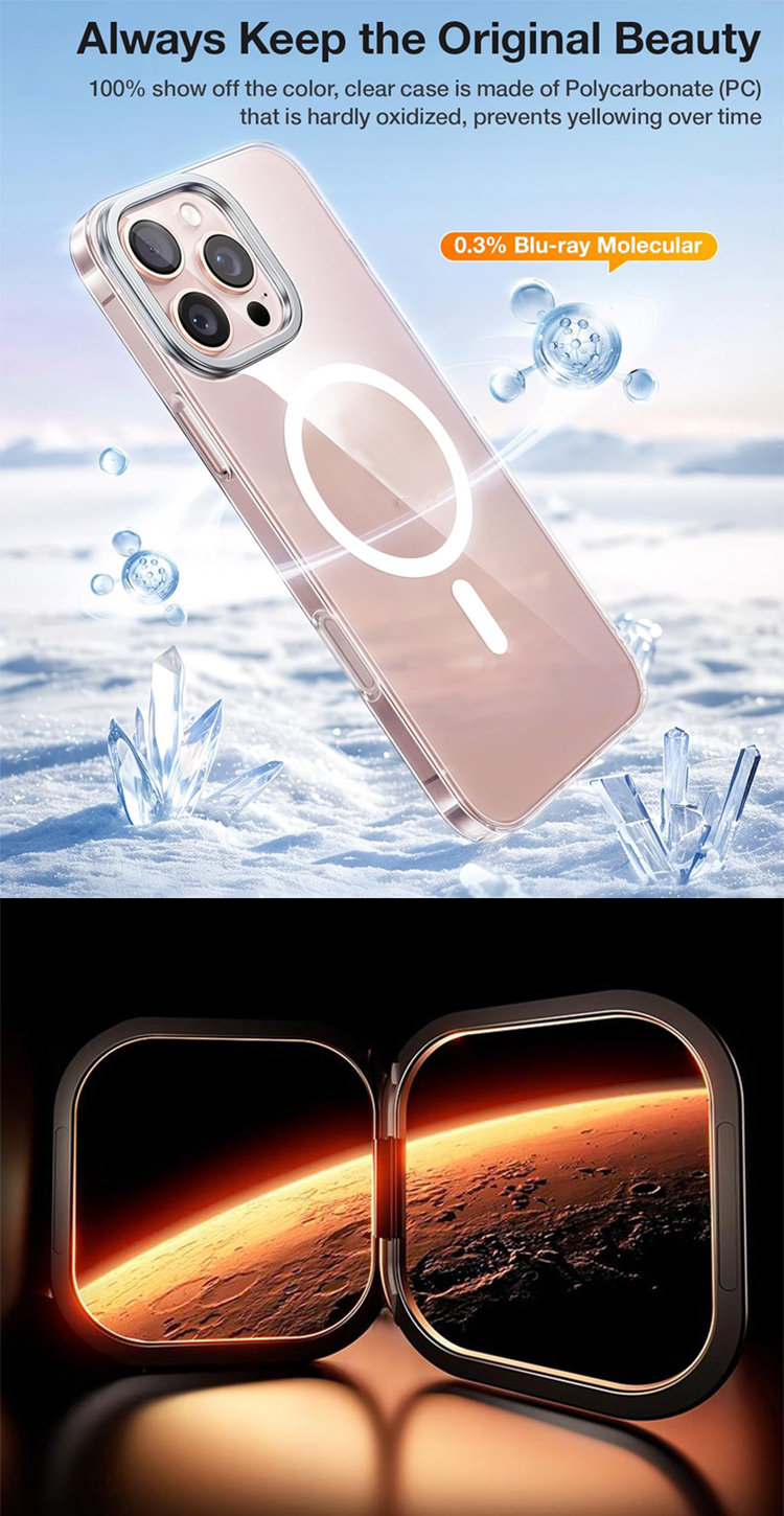 TORRAS D1 Point Shell Ultra-Thin Magnetic Protective Case with Lens ...