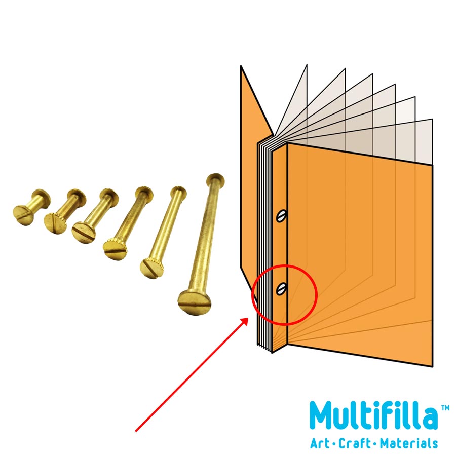 Brass Interscrews - Assorted Sizes - Book Binding Screws | Shopee Malaysia