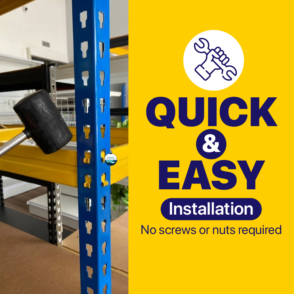 Heavy Duty Boltless Rack 4 Levels Adjustable Shelf Storage Rack Multi ...