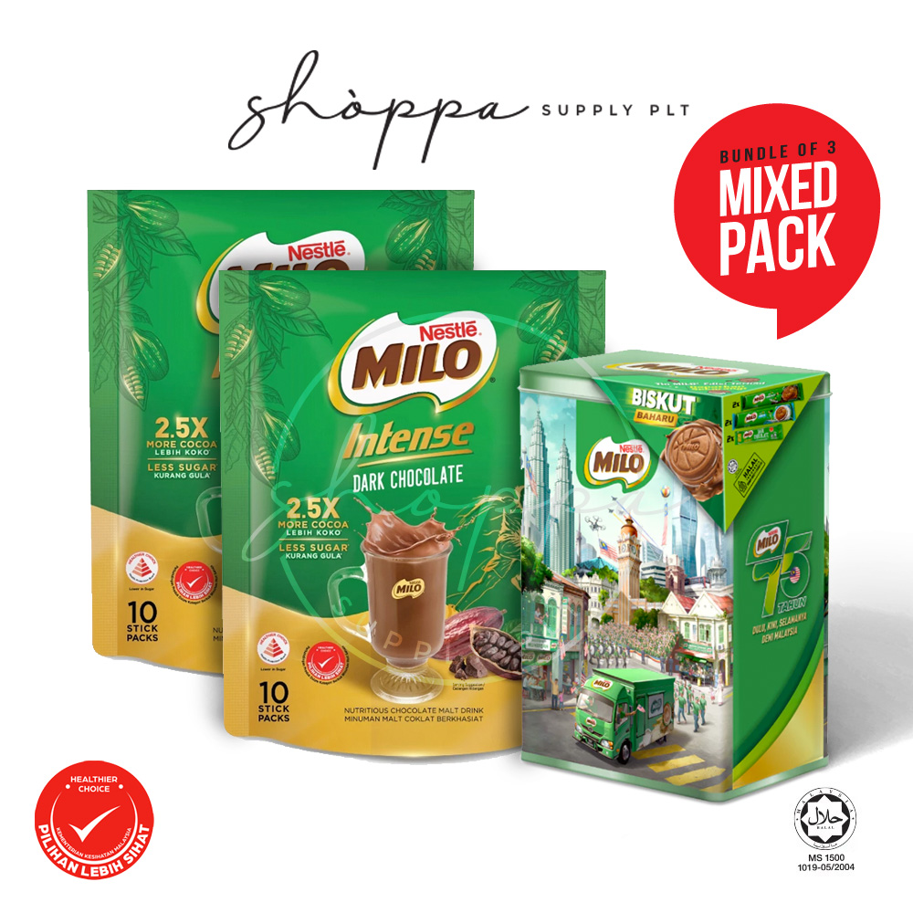 SHOPPA [Bundle of 3] NESTLE MILO INTENSE DARK CHOCOLATE (10x33g) x 2 ...