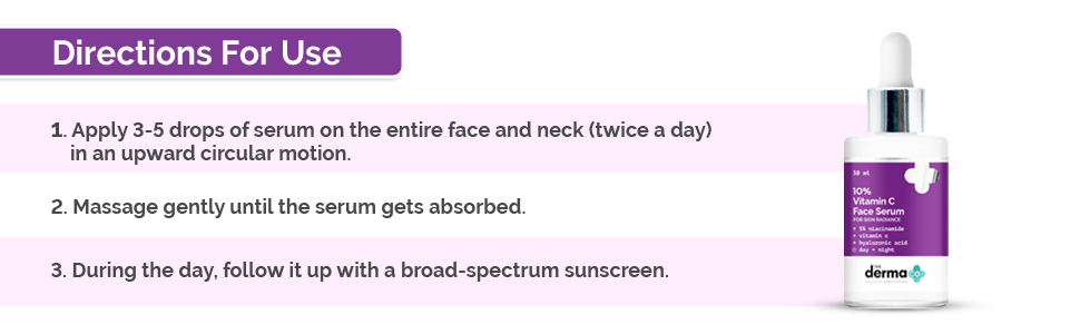 The Derma Co 10% Vitamin C Face Serum Fades Spots, Reduces Pigmentation ...