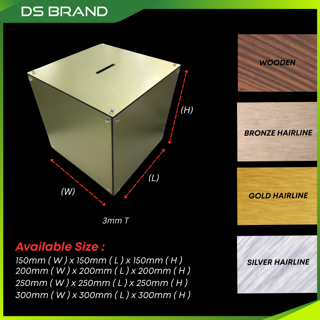 Premium Stylish Gold / Silver / Bronze Hairline / Wood Pattern Lucky ...