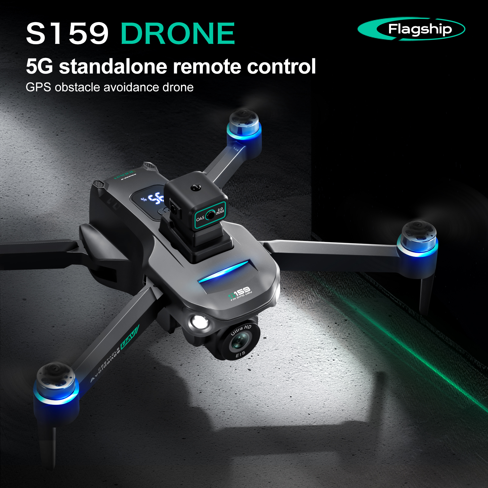 [NEW] S159 Drone 8K HD drone with camera obstacle avoidance Positioning drone Brushless Foldable ...