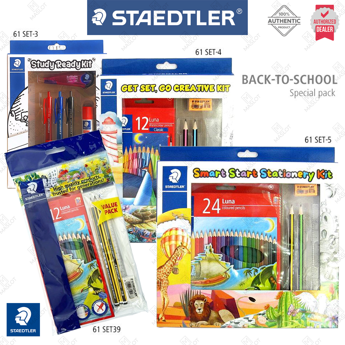 STAEDTLER Back To School Set 61 SET-3 SET-4 SET-5 SET39 Study Ready ...