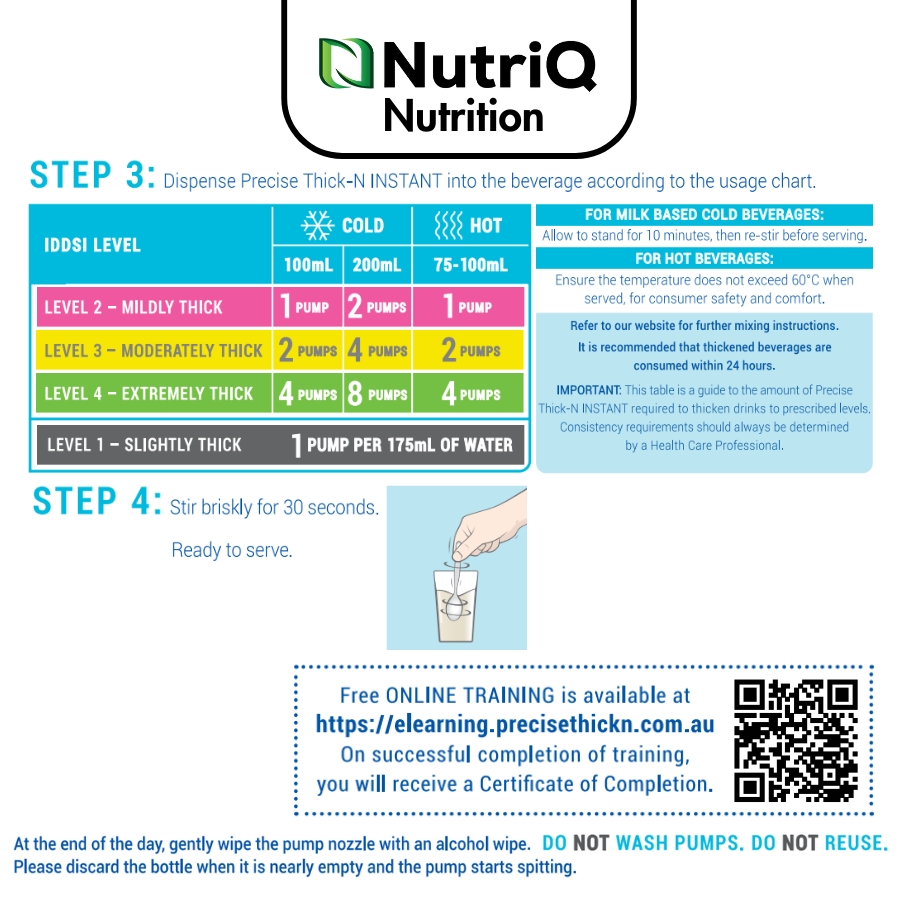 Precise Liquid Thick N Instant Food Thickener Beverage Halal 500 ML or ...