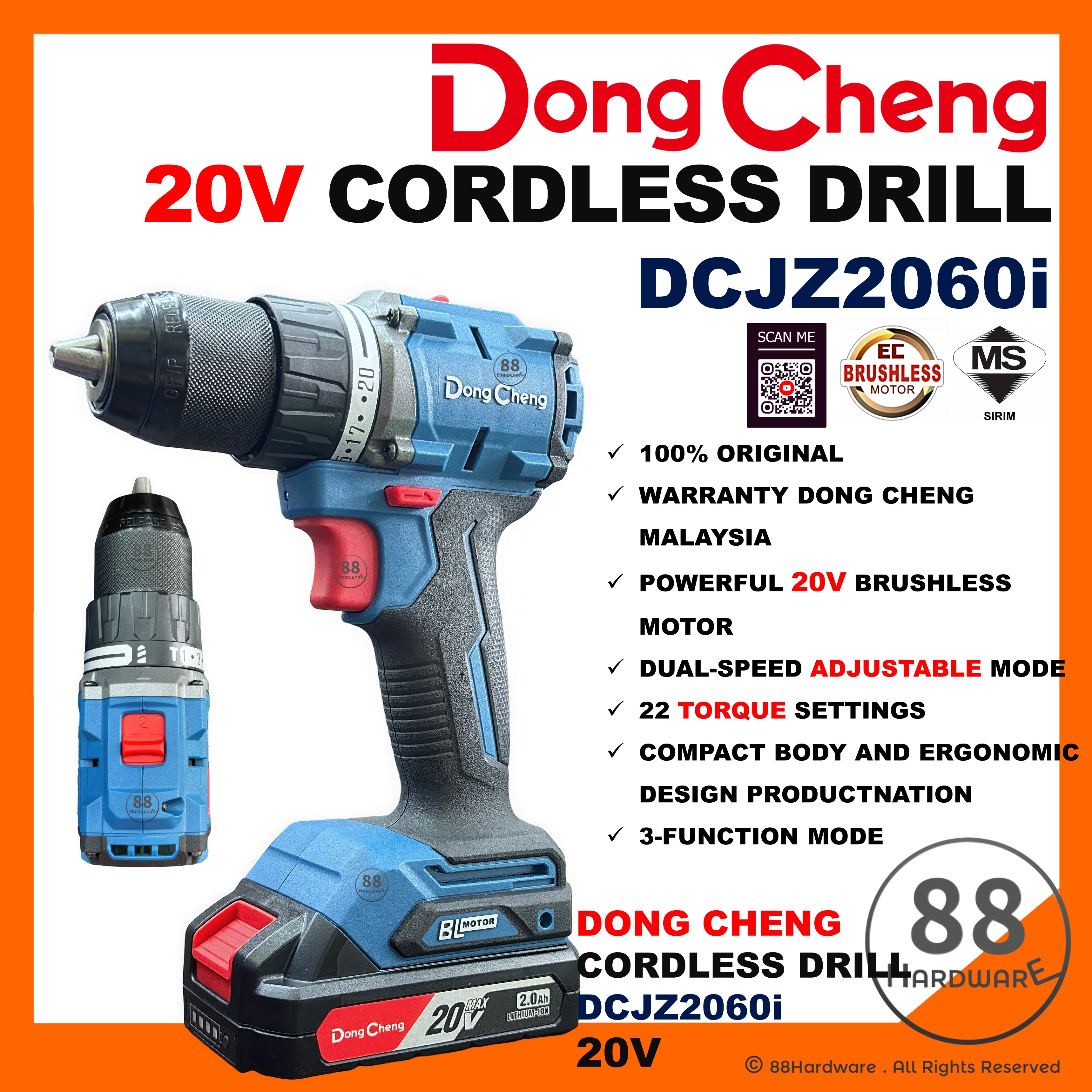 DONGCHENG 12V 20V Brushless cordless drill battery / dong cheng ...
