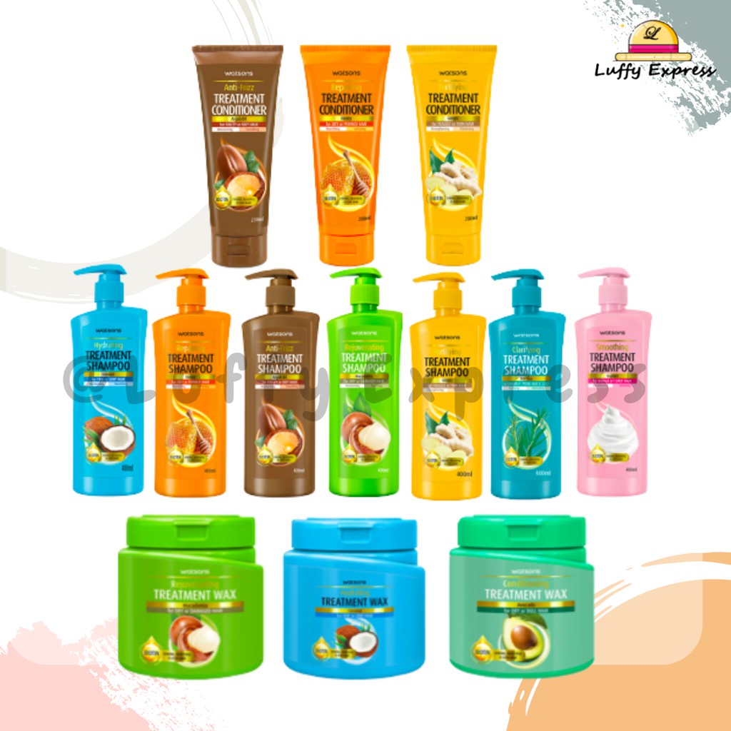 Watson Watsons Shampoo Treatment Wax Conditioner 500ml Honey Yoghurt ...