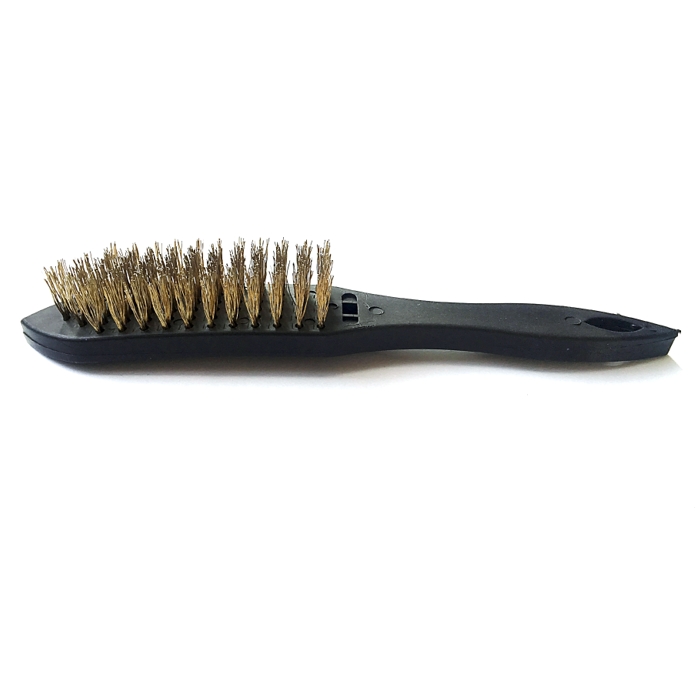 Steel Wire Hand Brush PVC Plastic Handle / Berus Besi 塑胶柄铜丝刷 | Shopee ...