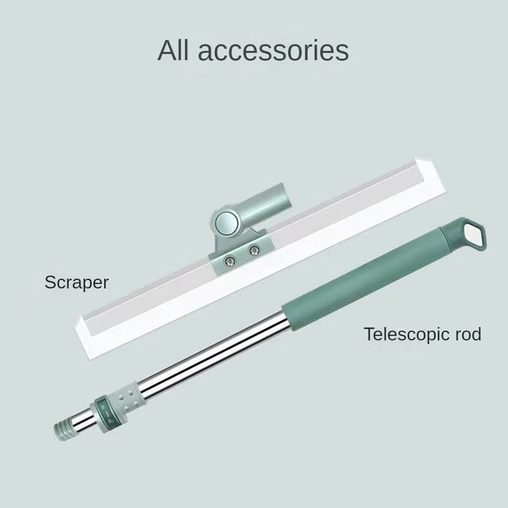 50CM Floor Silicone Wiper Scraper 180 Squeegee Magic Broom Sweeper Mop ...