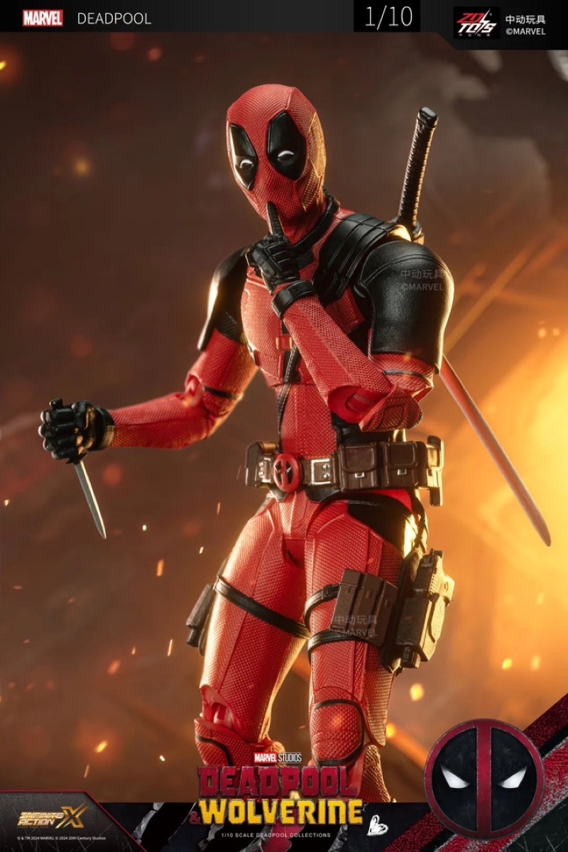 Deadpool & Wolverine Action Figure Original ZD Toys Deadpool And ...