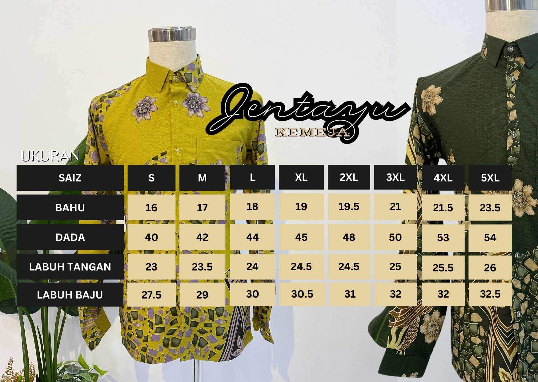 NEW DESIGN!! KEMEJA BATIK JENTAYU IN 5 COLOUR BY MOFF COLLECTION ...