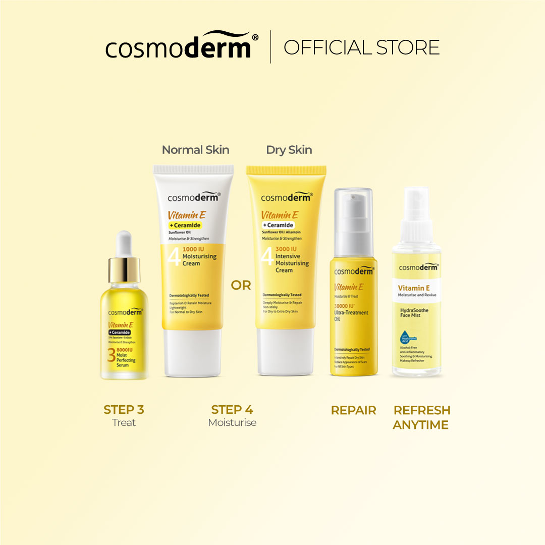 Cosmoderm Vitamin E + Ceramide Exfoliating Facial Scrubs (125ml ...