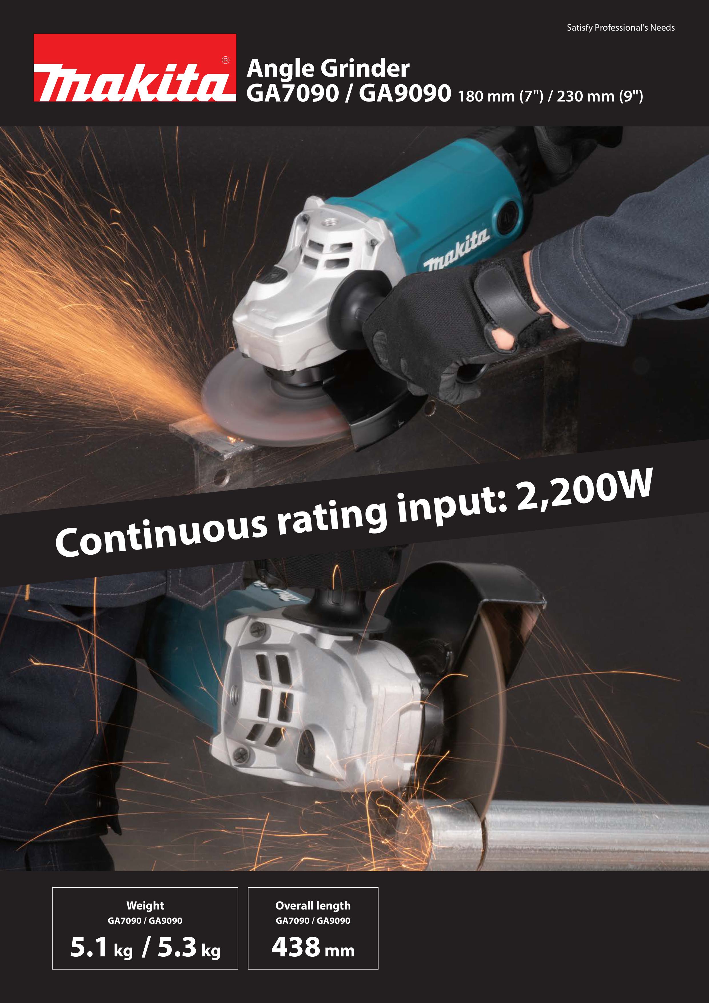 COLSON MAKITA GA9090 9” Angle Grinder 2200W | Shopee Malaysia